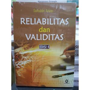 Jual Reliabilitas dan Validitas edisi 4 Saifuddin Azwar Pustaka Pelajar ...
