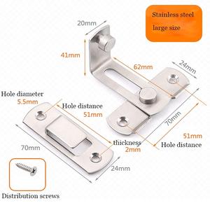 Jual 90 Degree Hasp Latches Sliding Barn Door Chain Locks Security ...