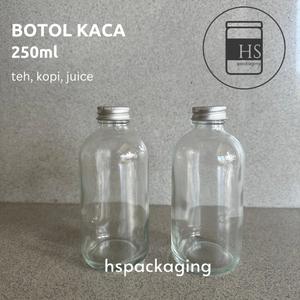 Jual BOTOL KOPI SUSU KACA / GLASS BOTTLE 250 ml / botol kopi /l - Kota ...