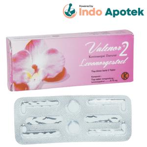 Jual VALENOR 2 TAB 1X2`S/LEVONOGERSTROL/KONTRASEPSI DARURAT/KB ...