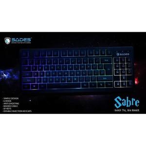 Jual SADES Sabre TKL RGB Membrane Gaming Keyboard Garansi Resmi - Hitam ...
