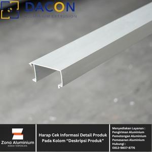 Promo Aluminium DACON POWDER COATING GLOSSY 0554 Tutup Z Kaca Mati 4 Inch - Putih, Bagi 2 Rata ...