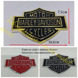 Jual Emblem Logo Lambang Tulisan Huruf Stiker Motor Harley Davidson ...
