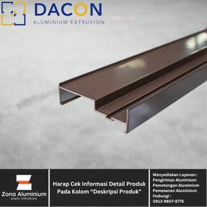 Promo Aluminium DACON POWDER COATING GLOSSY 9104 Rel Samping Sliding Door - Putih, Bagi 2 Rata ...