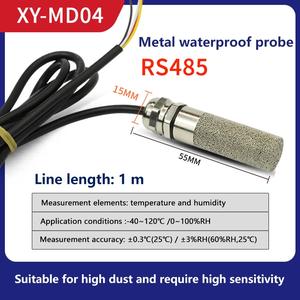 Jual RS485 Modbus Water Proof Temperature Humidity Sensor Probe RS485 ...