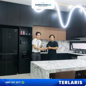 Jual Custom Kitchen Set PVC Kayu Lemari Dapur Minimalis Modern Mewah ...