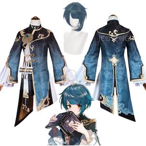 Jual Game Genshin Impact Xing Qiu Anime Cosplay Costumes Wig Full Set ...