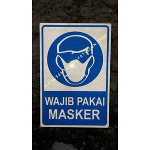 Jual Rambu Wajib Pakai Masker 30x20cm - Kab. Tulungagung - Zahrul ...