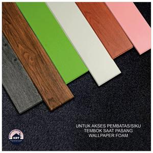 Jual Wall Border List Foam Kayu 70X12Cm / Wallpaper Border List Stiker ...