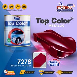 Jual Top Color Metallic 7278 Brilliant Red Met - Cat Duco - 35ml - Kota ...