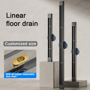 Jual 304 Stainless Steel Linear Floor Drain Long Strip Bathroom Shower ...