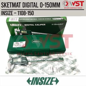 Jual Sketmat Digital 6" Insize 1108-150 / Digital Caliper 150mm 6inch ...