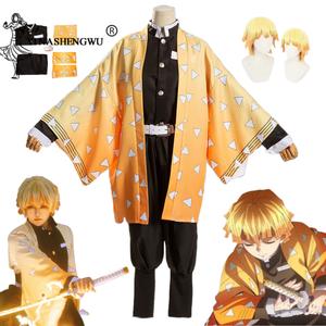 Jual Anime Demon Slayers Kimetsu no Yaiba Agatsuma Zenitsu Cosplay ...