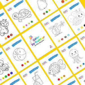 Jual Color by Number Buku Mewarnai Menurut Angka Permainan Edukasi Anak ...