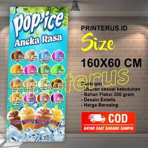 Jual spanduk banner minuman pop ice murah - Kab. Bandung - PRINTERUS 28 ...
