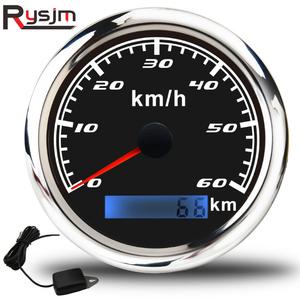 Jual Universal 85mm GPS Speedometer Digital Gauge 30 60 120 200 KMH ...