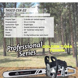 Jual Gergaji Mesin TASCO 22 Inch 52 CC Chainsaw TASCO CSX 22 / TASCO ...