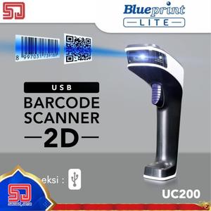 Jual Barcode QR Code Scanner Blueprint UC200 Scaner Infrared CCD 2D USB ...