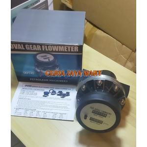Jual Flow Meter Solar OGM 40 Analog 1. 1/2 " inch Oval Gear Flow Meter ...