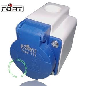 Jual STOP KONTAK INDUSTRIAL SOCKET PANEL MOUNTING 2P 16A 220V FORT CEE ...