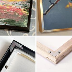 Jual Large Gold Black Aluminum Picture Frames Kit For Oil Paintings An ...