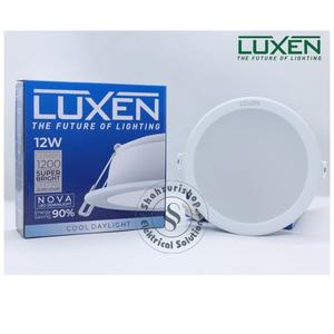 Jual LUXEN NOVA 12 WATT DOWNLIGHT LED PANEL IB BULAT SUPERBRIGHT ...