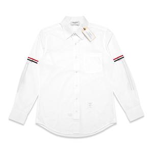 Jual TBN Poplin Grosgrain Armband Long Sleeve Shirt - White, 1 - Kota ...