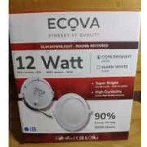 Jual ECOVA SLIM DOWNLIGHT OUTBOW BULAT 12 WATT 12W LED PANEL BERGARANSI ...