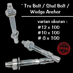 Jual Tru Bolt / Trubolt / Stud Bolt / Wedge Anchor (per pcs) - Jakarta ...