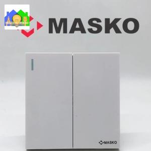 Jual SAKLAR SERI DOUBLE AUSTIN MASKO A612 MINIMALIS PREMIUM QUALITY ...