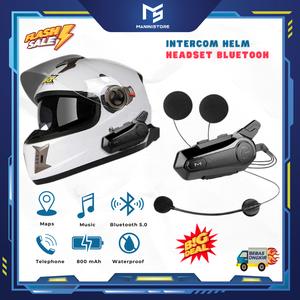 Promo Headset Helm Intercom Helmet Bluetooth Motor Caitemay X1 Plus ...