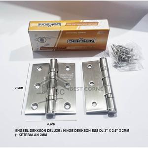 Jual ENGSEL DEKKSON / HINGES DELUXE 3 INCH x 2,5 INCH Tebal 2mm / HINGES - Kab. Bekasi ...