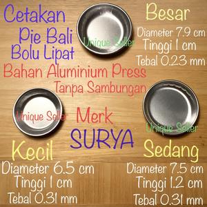 Jual Cetakan Pie Susu Bali / Cetakan Bolu Lipat / Cetakan Pizza Mini ...
