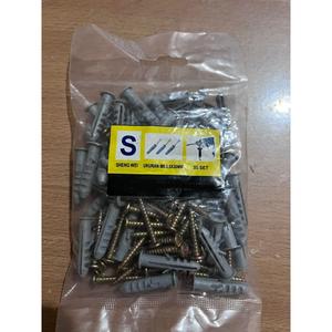 Jual Piser Rumah Sekrup S6 dengan sekrup isi 50pcs bungkus Extension ...