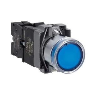 Jual SCHNEIDER ILUMINATED PUSH BUTTON METAL BIRU 1NO 24VDC XB2BW36B1C ...