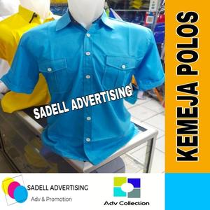Jual Kemeja PDH PDL Biru Muda Seragam PDH PDL Biru Muda Lengan Pendek ...