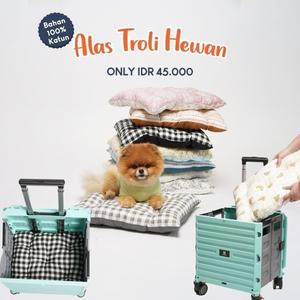 Jual Pawlovin - Alas Troli Hewan - Black Gingham - Kota Tangerang ...