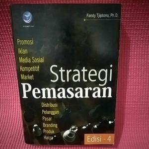 Jual Strategi Pemasaran edisi 4 Fandy Tjiptono ORIGINAL - Kota Bogor ...