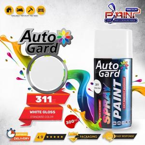 Jual AutoGard Flat White Gloss AG-311 Cat Semprot Akrilik Mobil Motor ...