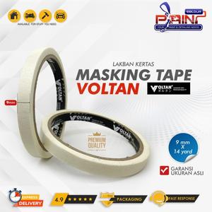 Jual Masking Tape | Lakban Kertas | Kertas Lem 9mm - VOLTAN 9mm - Kota ...