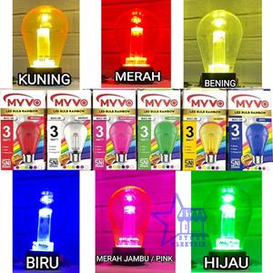 Jual Lampu Filamen Led Myvo Rainbow Warna 3w Model Pijar Bulb Hias ...