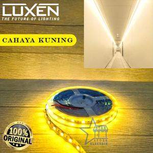 Jual LAMPU LED STRIP 5050 DC 12V LUXEN 5 METER CAHAYA TERANG KUNING ...