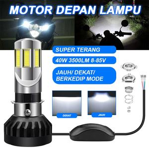 Promo LAMPU LED MOTOR RTD 6 SISI / 3 SISI AC/DC KIPAS BOHLAM DOP LAMPU ...