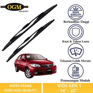 Jual Wiper Kaca Frame Mobil Toyota Vios Gen 1 Sepasang - OGM High Qual ...