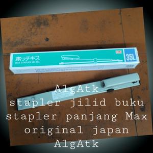 Jual stapler jilid buku max stapler panjang 35L original japan - Kab ...