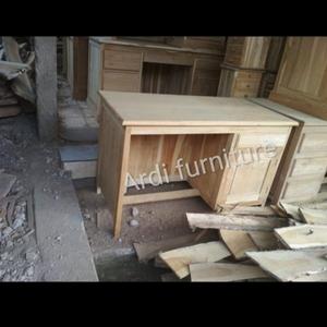Jual Meja belajar kayu jati meja kantor meja kerja jati mentahan ...