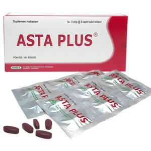 Promo Asta Plus Tablet Suplemen Daya Tahan Tubuh Antioksidan - 4 MG ...