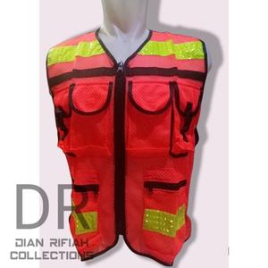 Jual Rompi Safety Rompi Proyek Rompi Tambang Rompi Gamblok Orange Rompi ...