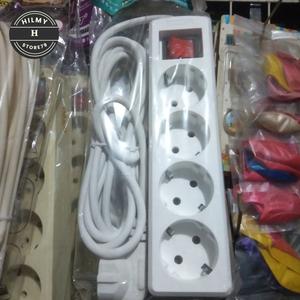 Jual premium terminal/colokan listrik 4 lubang kabel 5m 1 pcs - Kota ...