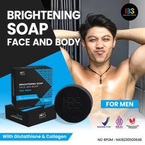 Jual IBS Facial Wash For Men With Glutathione , Collagen , Niacinamide ...